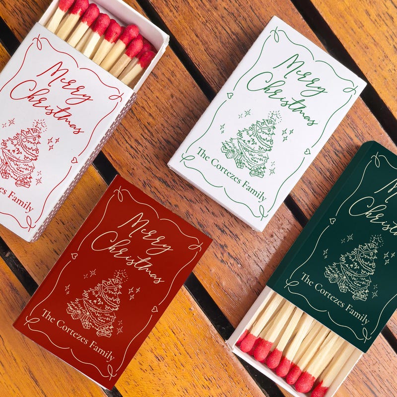 Holiday Party Match Box - Etsy