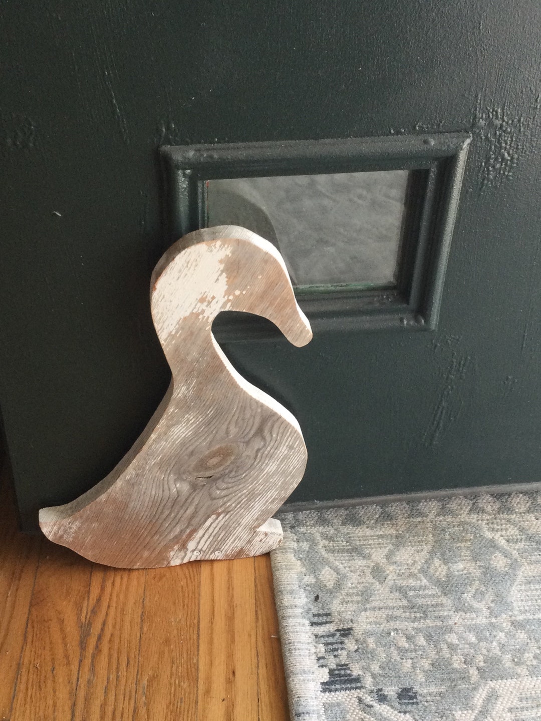 Duck Door Stop - Stopper Made Out of Wood, Antique Vintage Farmhouse ...