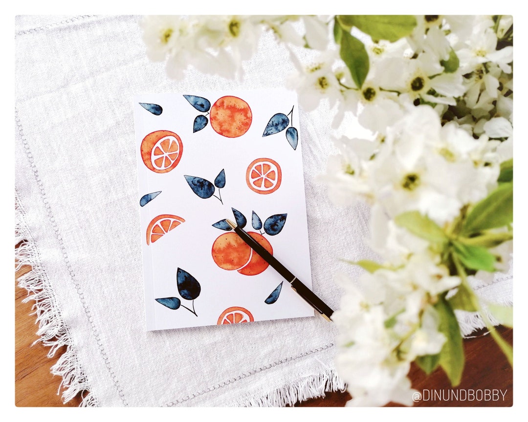 A5 Notebook oranges Bullet Journal Notes Sketches Write - Etsy UK