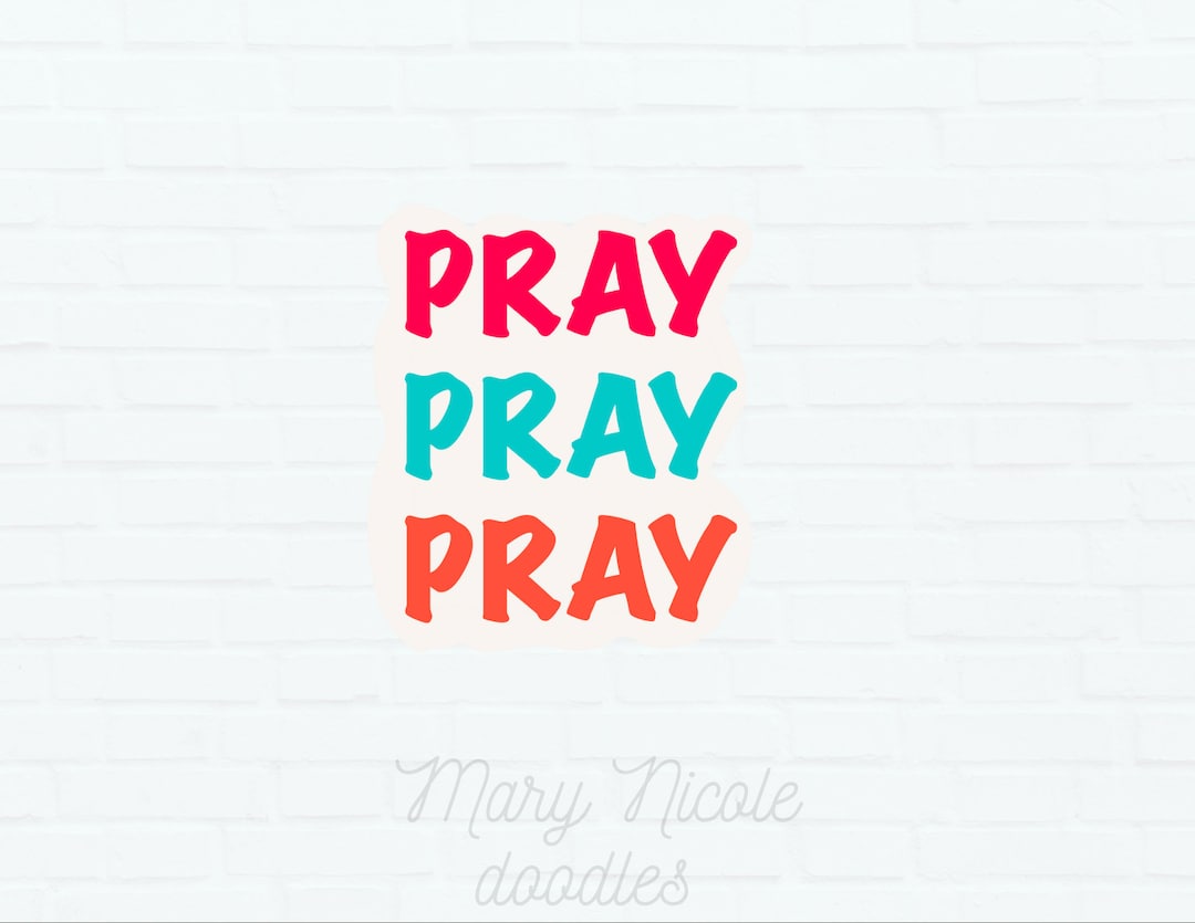 Pray Sticker, Christian Sticker, Waterproof, Durable, Sturdy, Non-fade ...