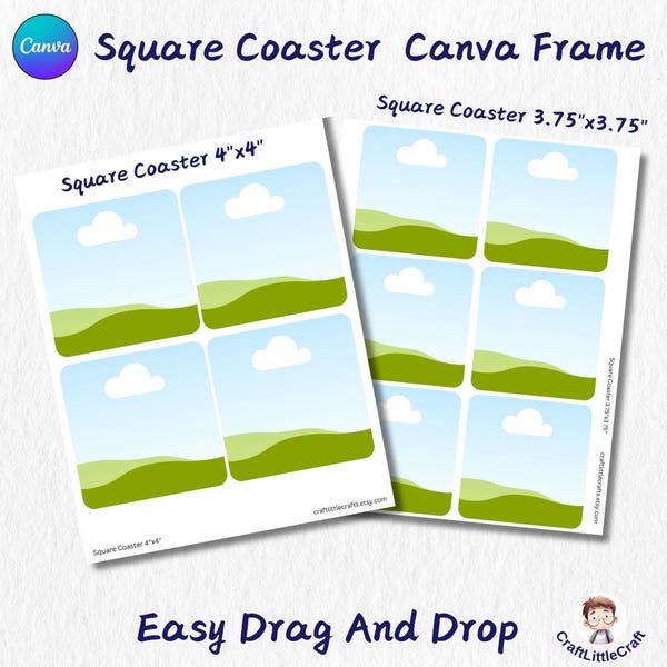 Square Canvas Sizing - Etsy UK