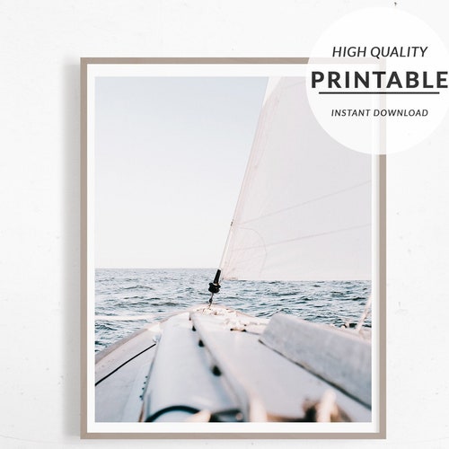 Yacht Photography Sail Print Wall Art Decor Sailboat Sailing - Etsy