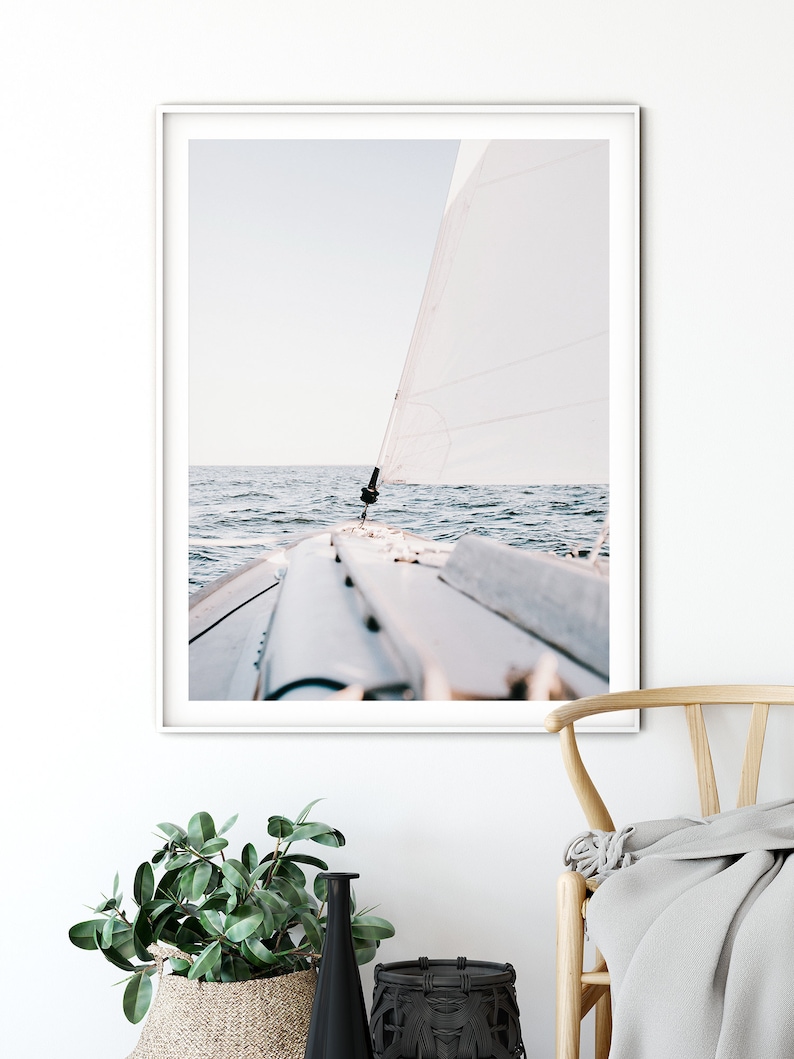 Set of 3 Boat Print, 3 Pieces Print, Set of Yacht Print, Sailboat ...