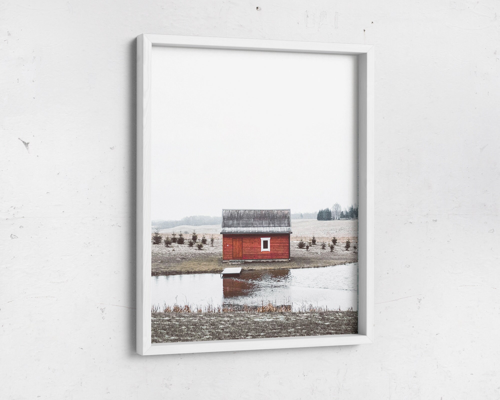 Log Cabin Print Landscape Print Forest Log Rustic Print - Etsy