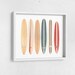 Surf Horizontal Art, Surfboard Wall Art, Surfboard Poster, California ...