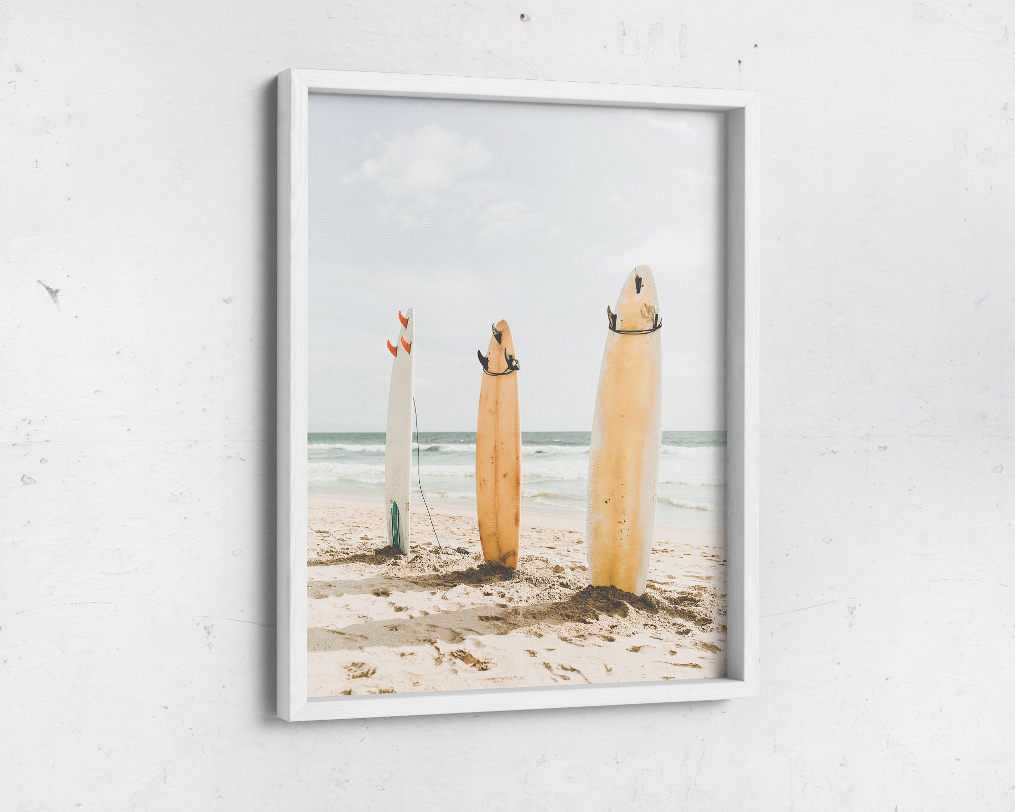 Surfboard Wall Art Surfboard Print California Surf Art - Etsy