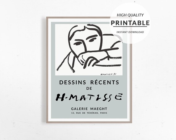 Poster-Ausstellung Henri Mattise Poster druckbare Matisse | Etsy