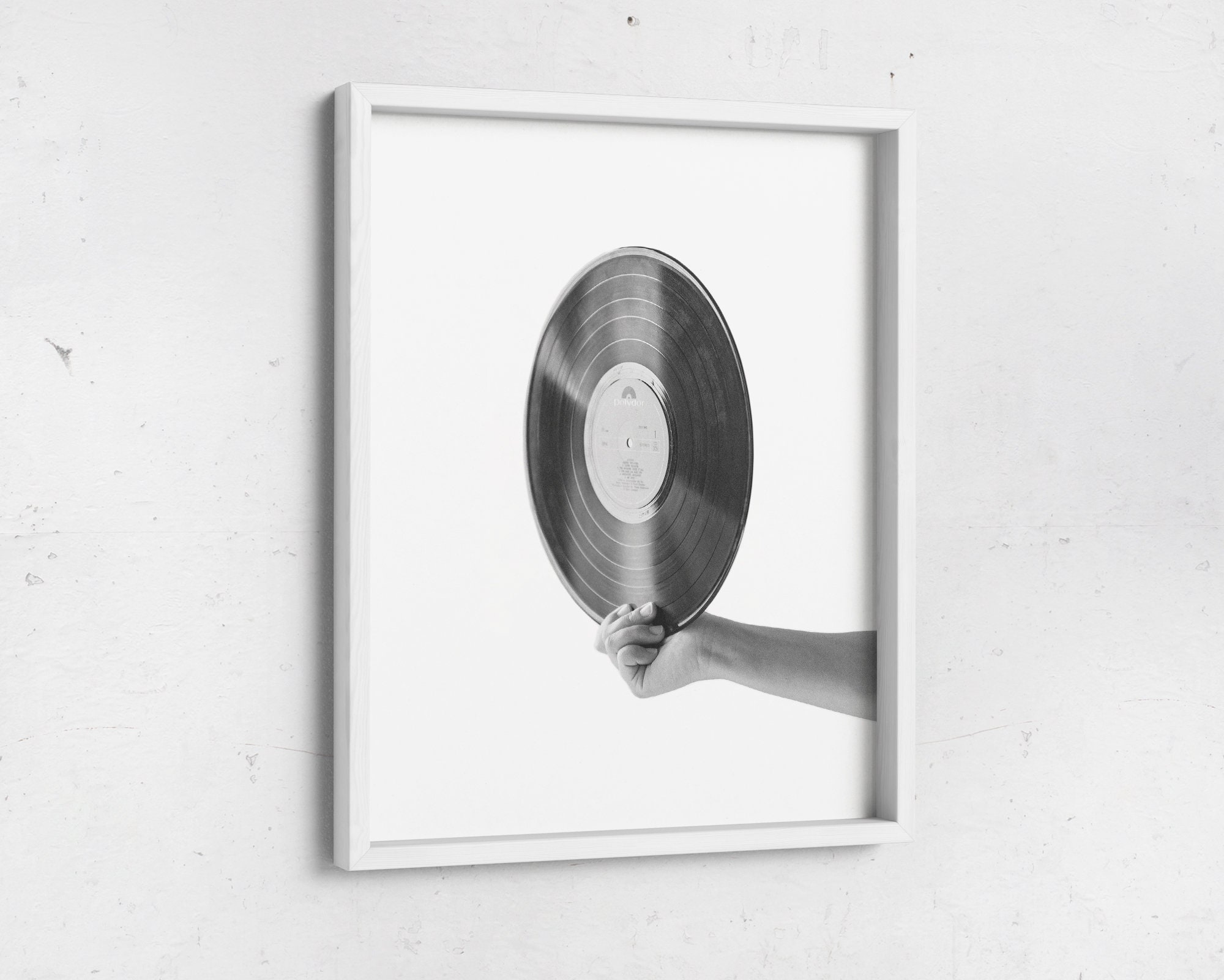 Vinyl Disc Print Minimalist Poster Vinyl Record Poster | Etsy