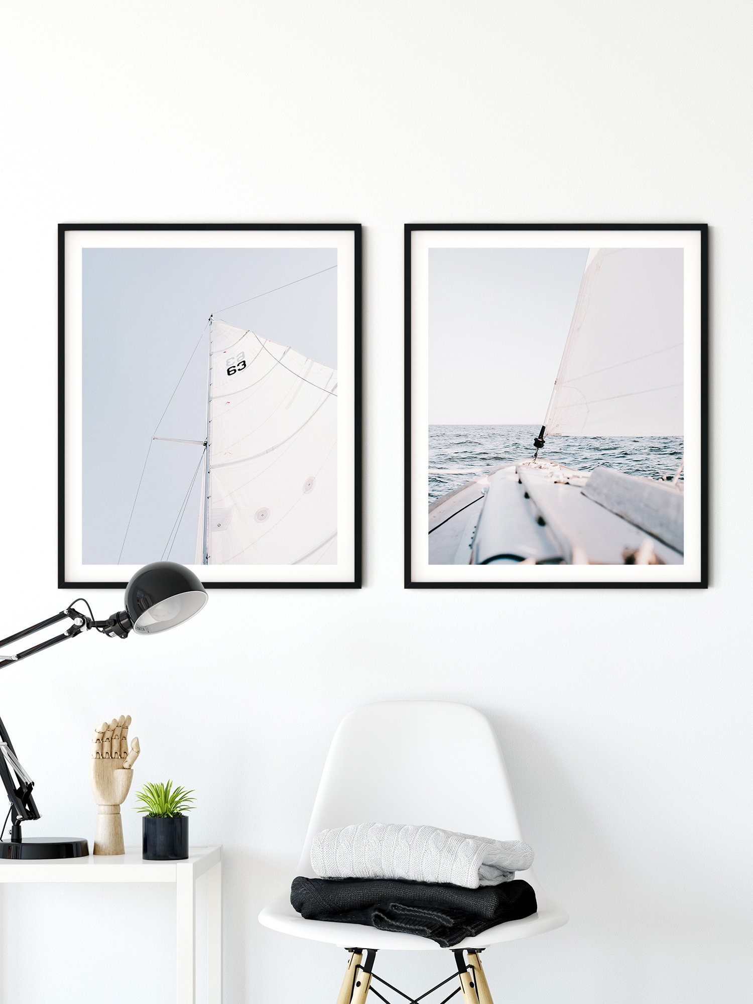 Set of 2 Boat Print, Set of Yacht Print, Sailboat Photography, Yacht ...