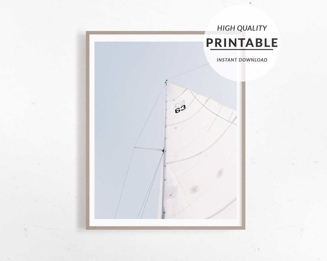 Sailing Photo, Yacht Print, Sailboat Photography, Yacht Wall Decor ...
