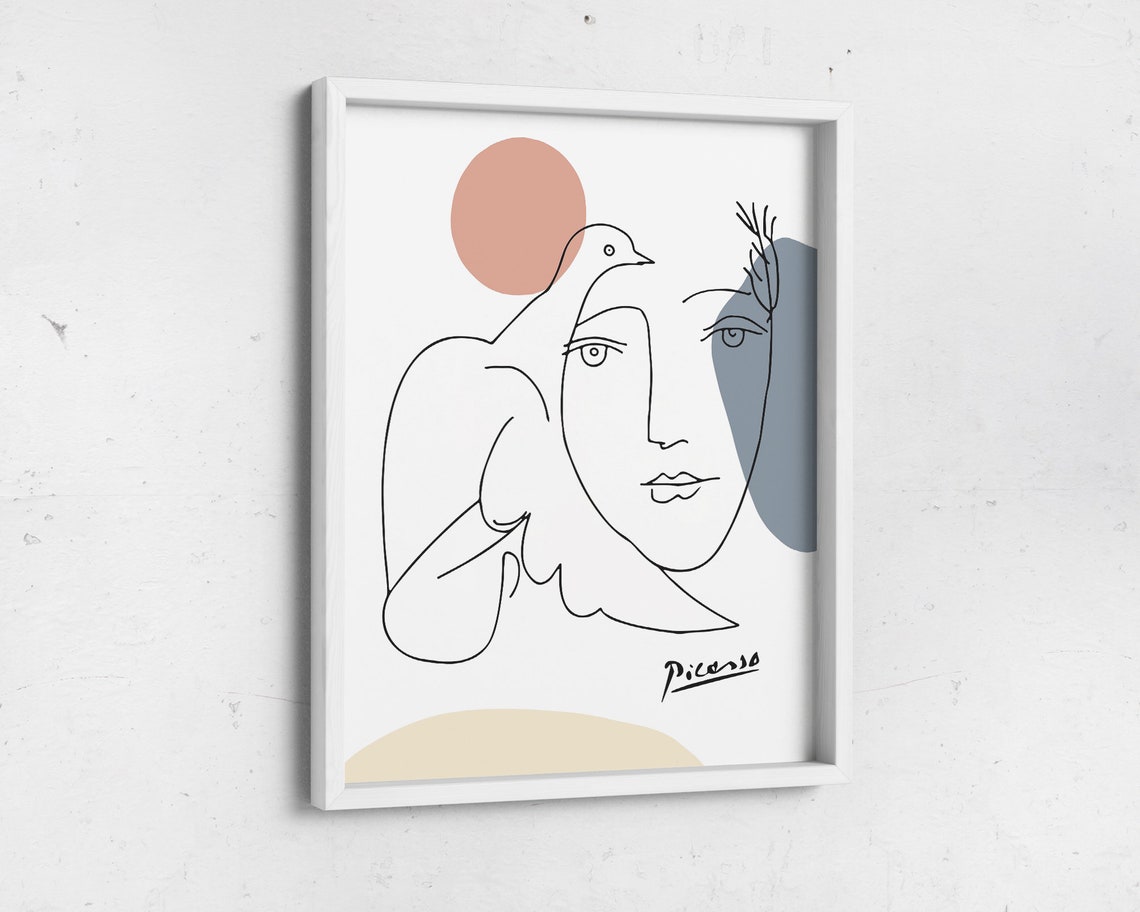 Picasso Print Art Pablo Picasso Poster Modern Re-make - Etsy