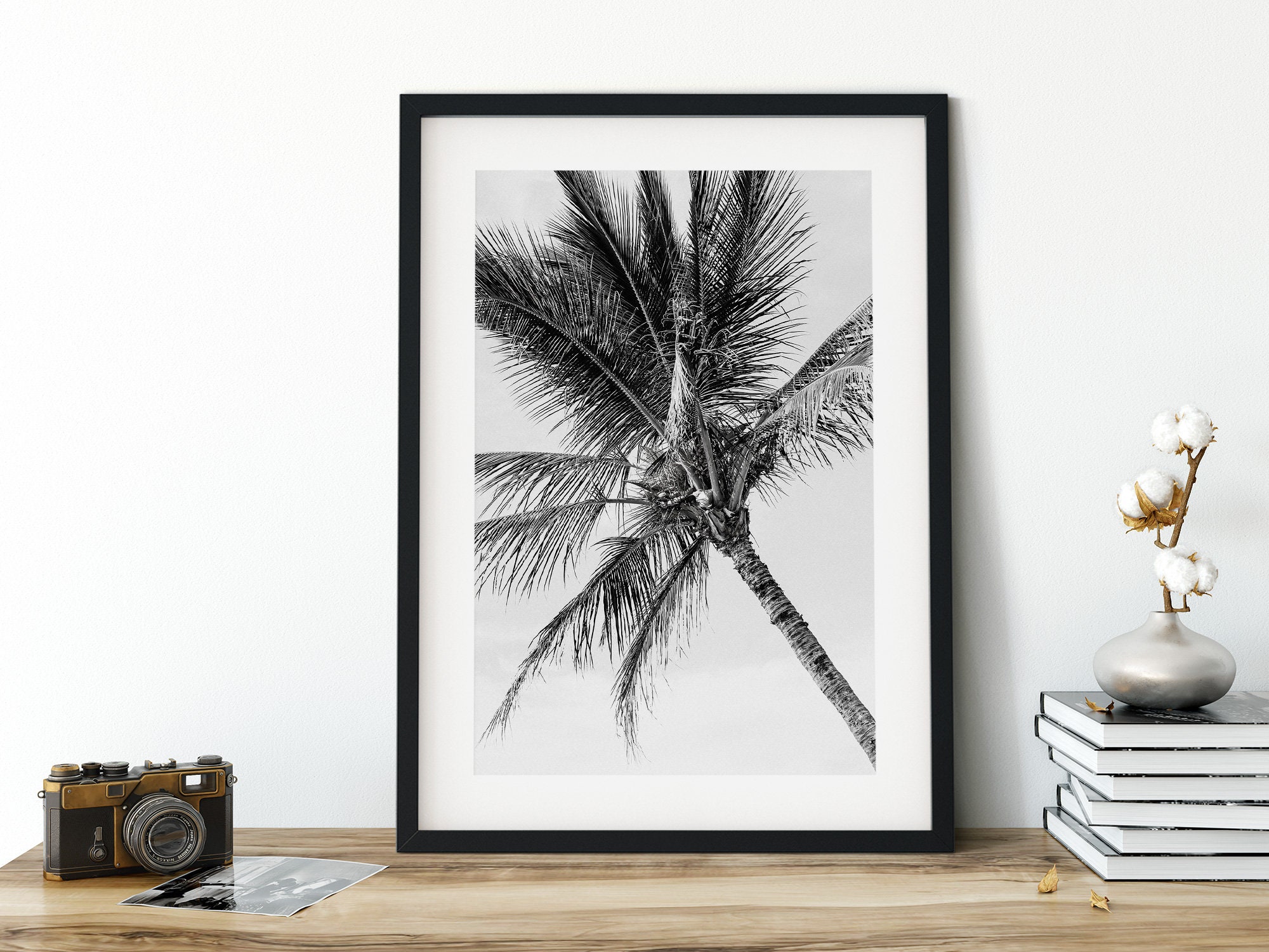 Palm Tree Print Palm Tree Poster Beach Print Leaf Print - Etsy