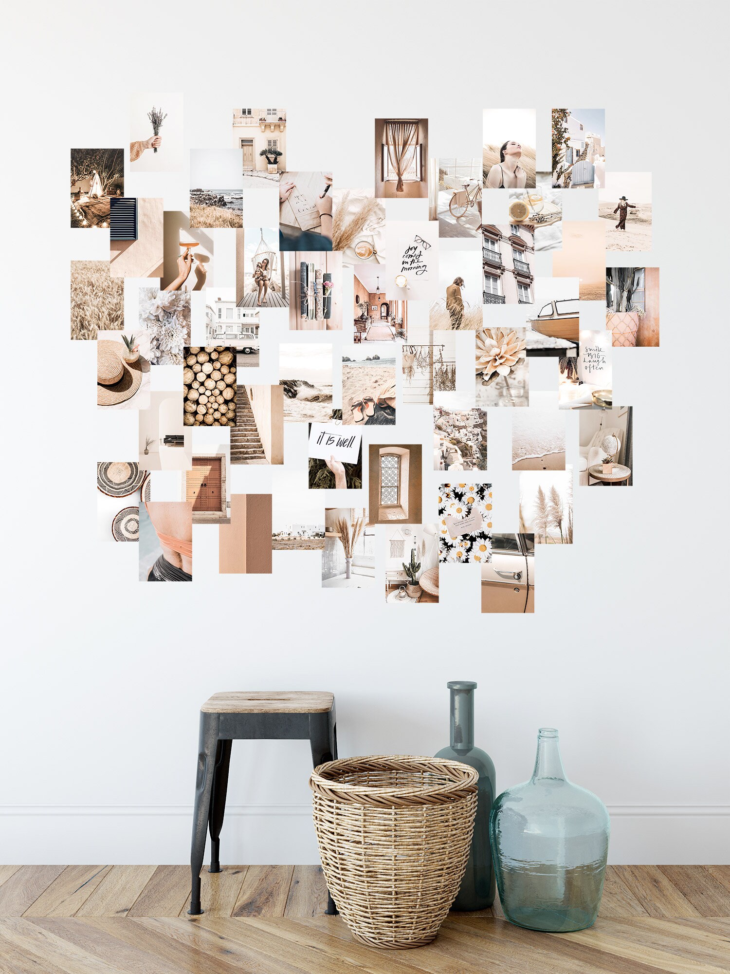 Boho Collage Kit Aesthetic Collage Kit Beige Neutral Tones - Etsy Australia