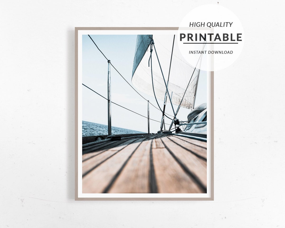 Sailing Photo, Yacht Print, Sailboat Photography, Yacht Wall Decor ...
