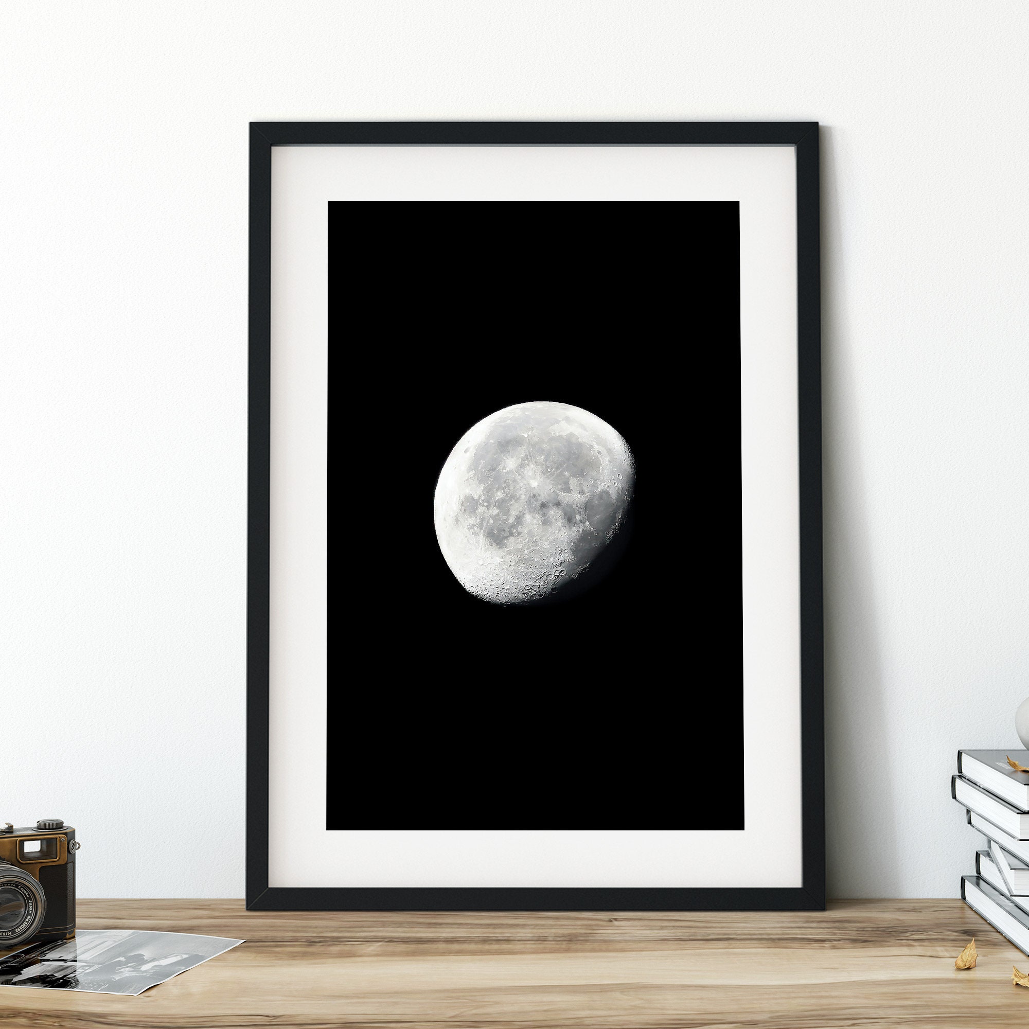 Moon Print Moon Poster Astronomy Poster Full Moon Art Moon - Etsy