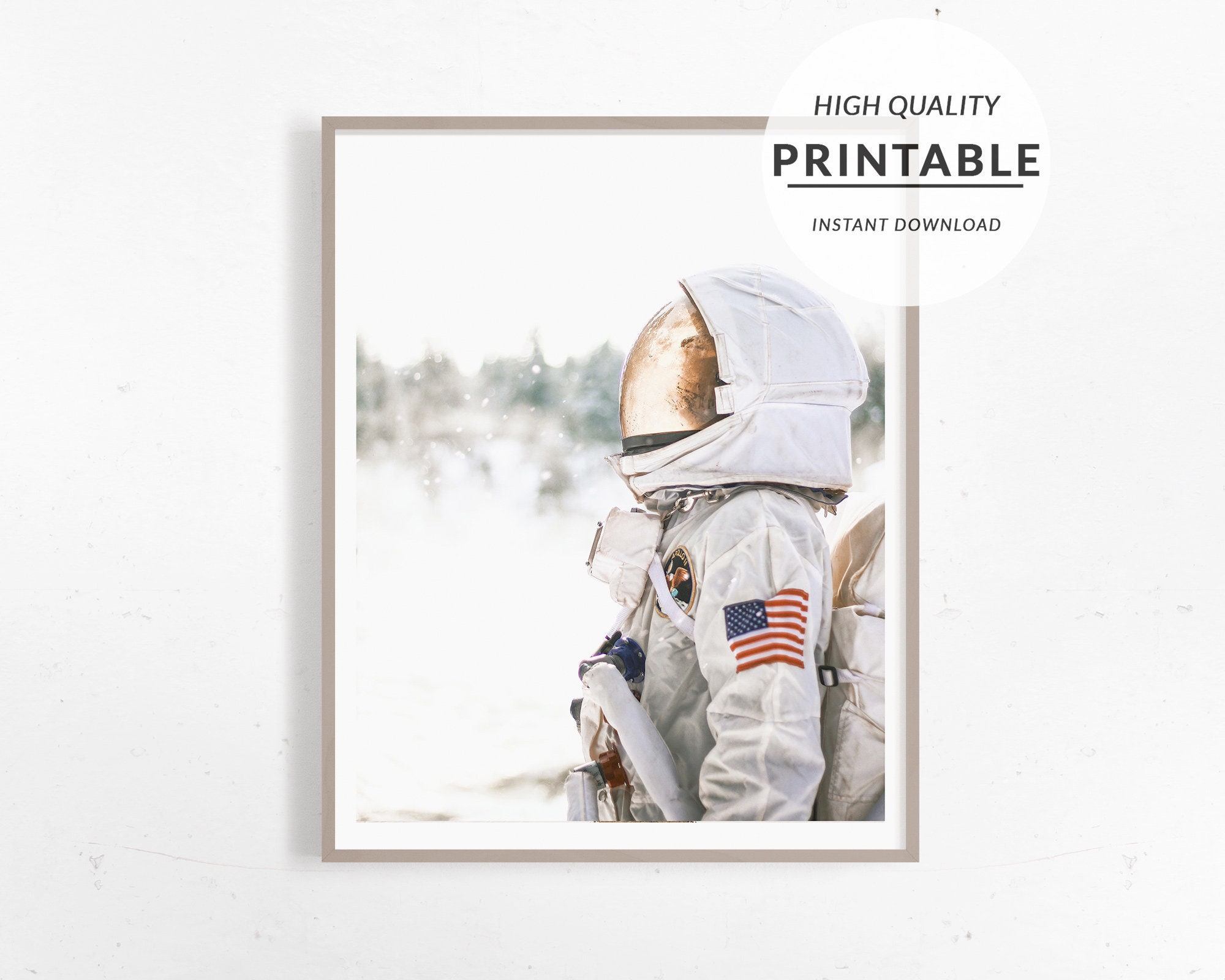 Astronaut Side View Drawing