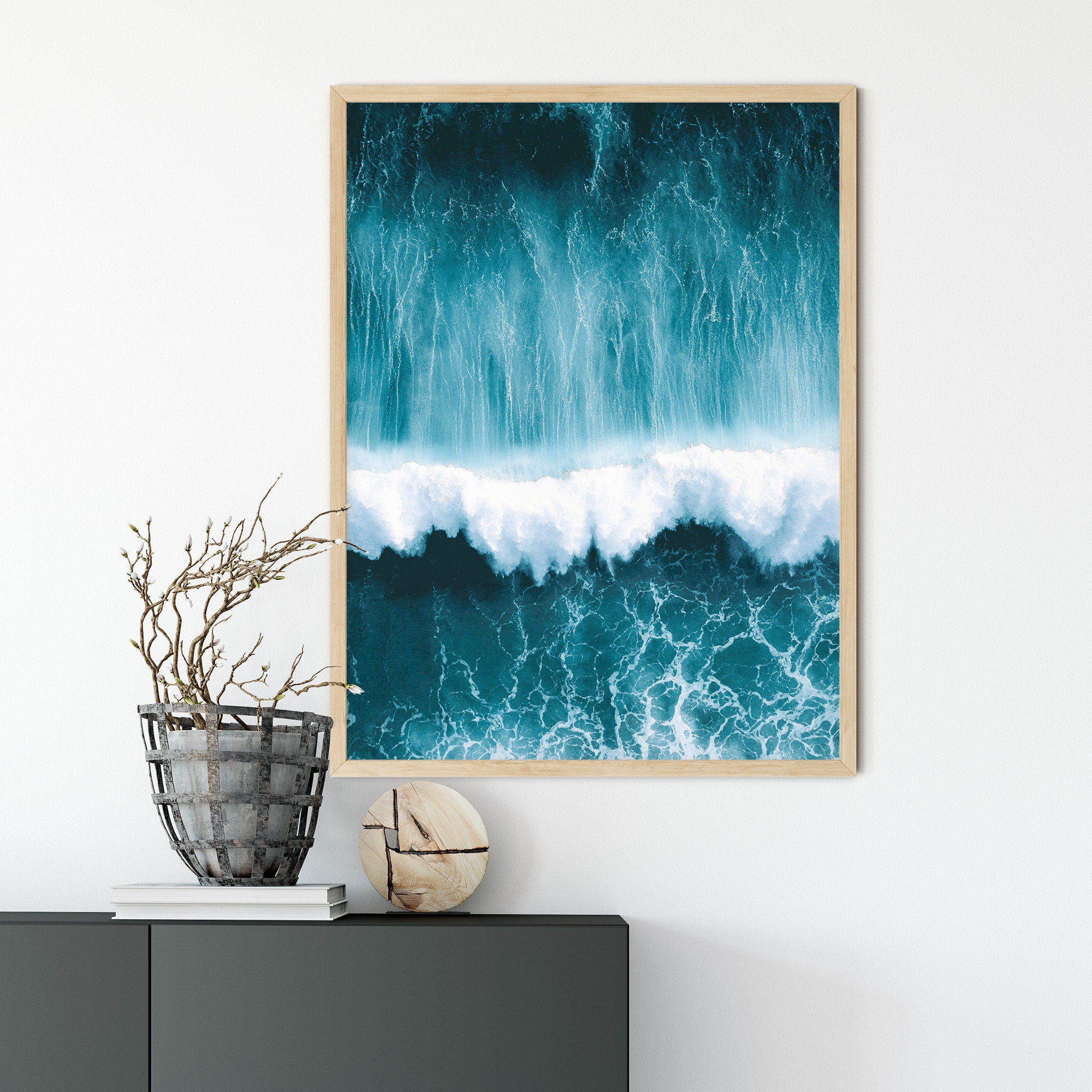 Ocean Print Coastal Wall Art Aerial Sea Print Ocean Wall - Etsy