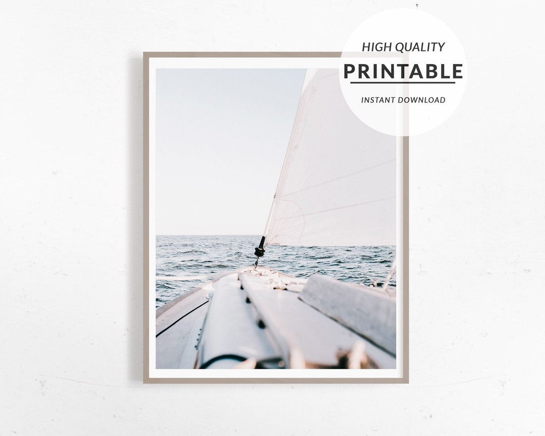 Sailing Photo, Yacht Print, Sailboat Photography, Yacht Wall Decor ...