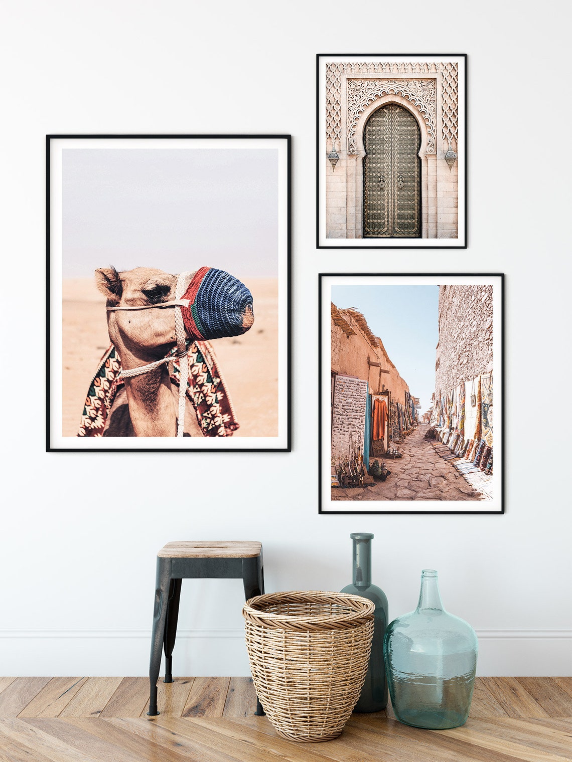 Set 3 Print Moroccan, Boho Wall Decor, Arabic Set Print, Boho Gallery ...
