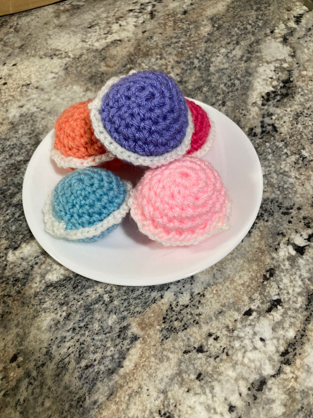 Plushie French Macarons Set of 5 - Etsy