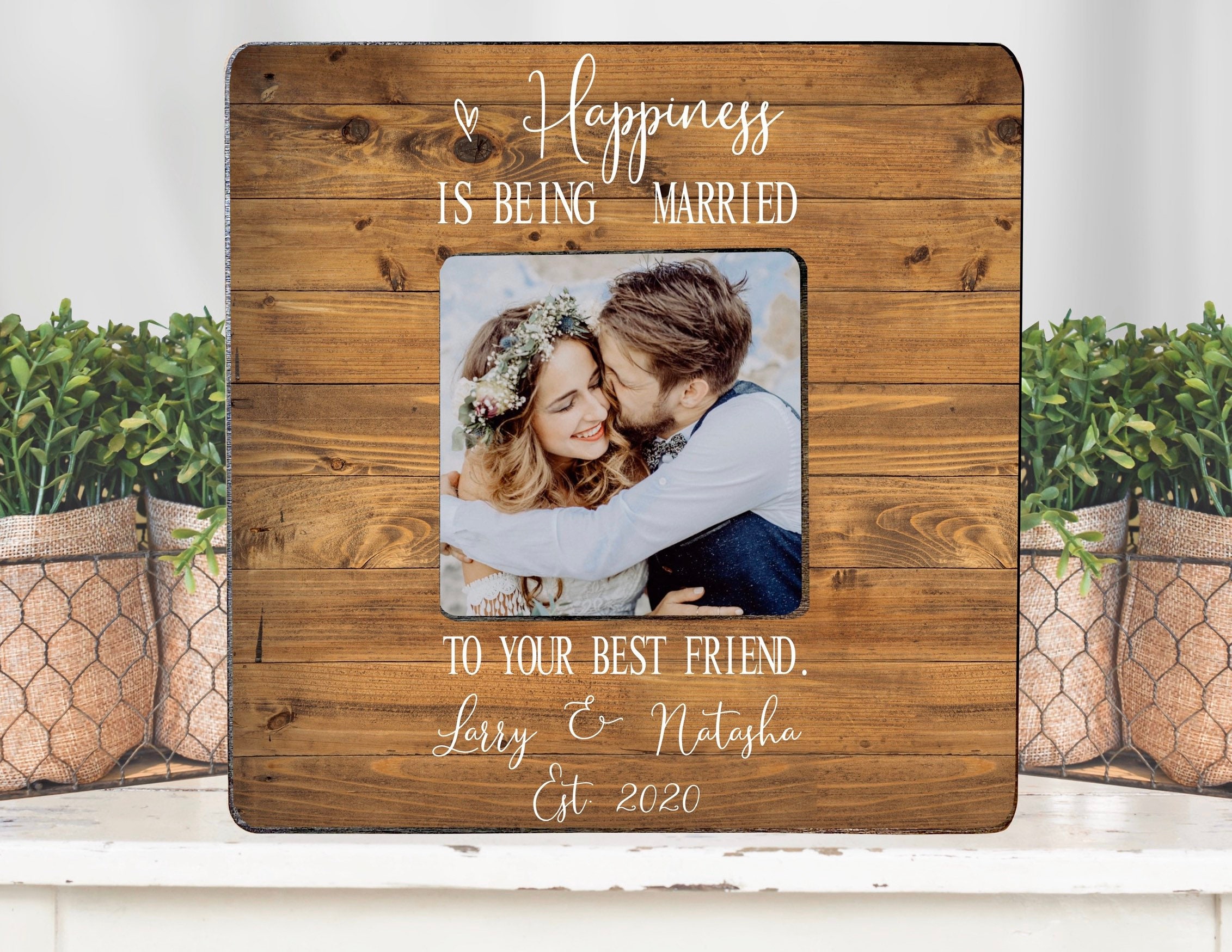 Wedding Gift Wedding Personalized Frame Engagement Frame - Etsy