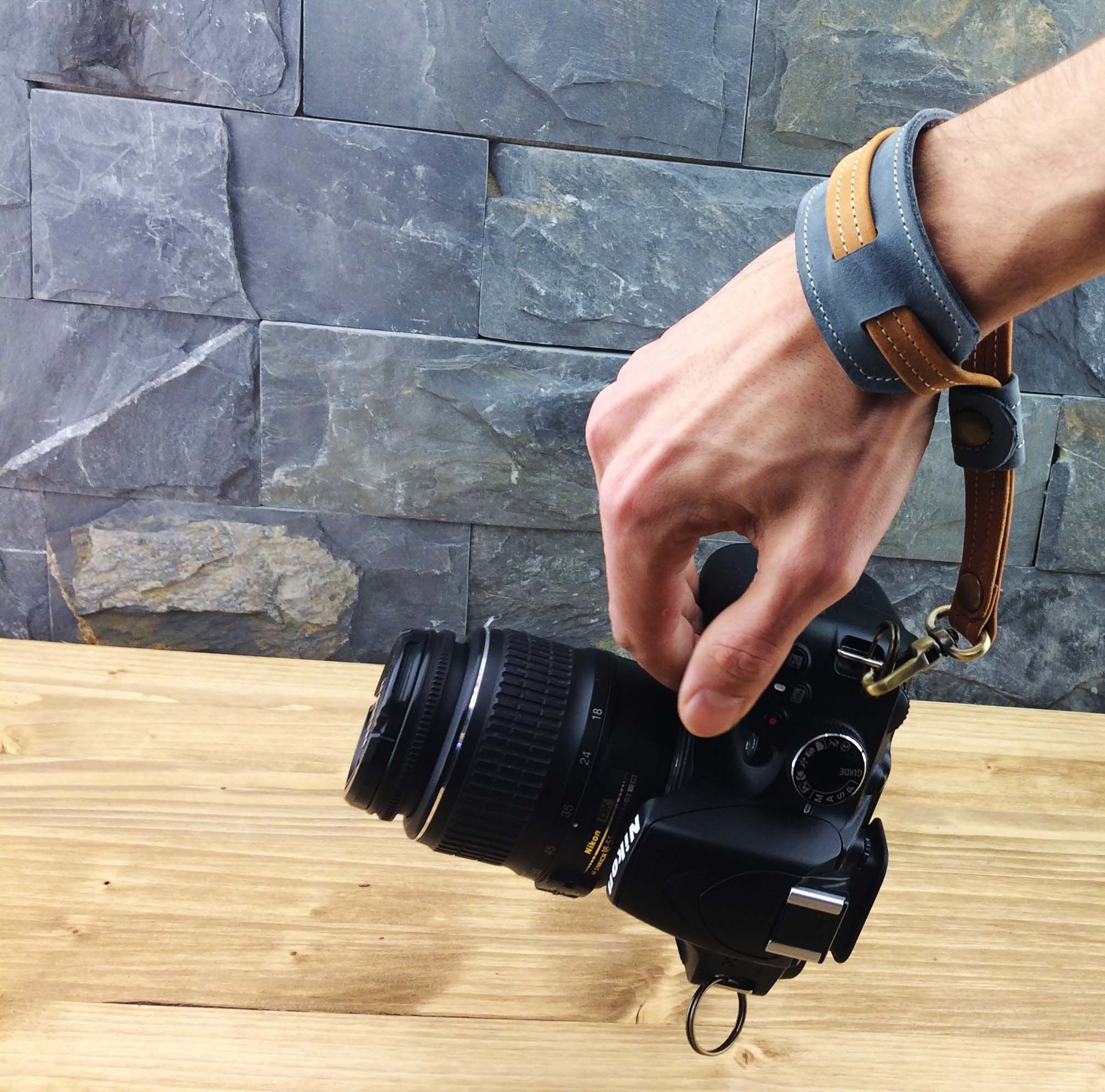 Leather Camera Wrist Strap DSLR/SLR Gift For Photographers | Etsy
