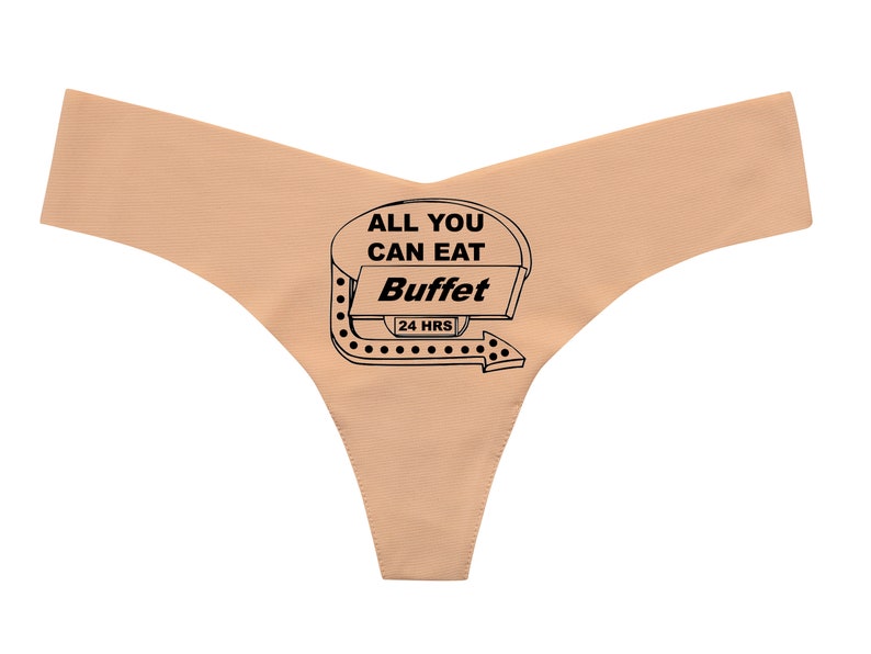 Naughty Thong Commando All You Can Eat Buffet Bachelorette T Funny