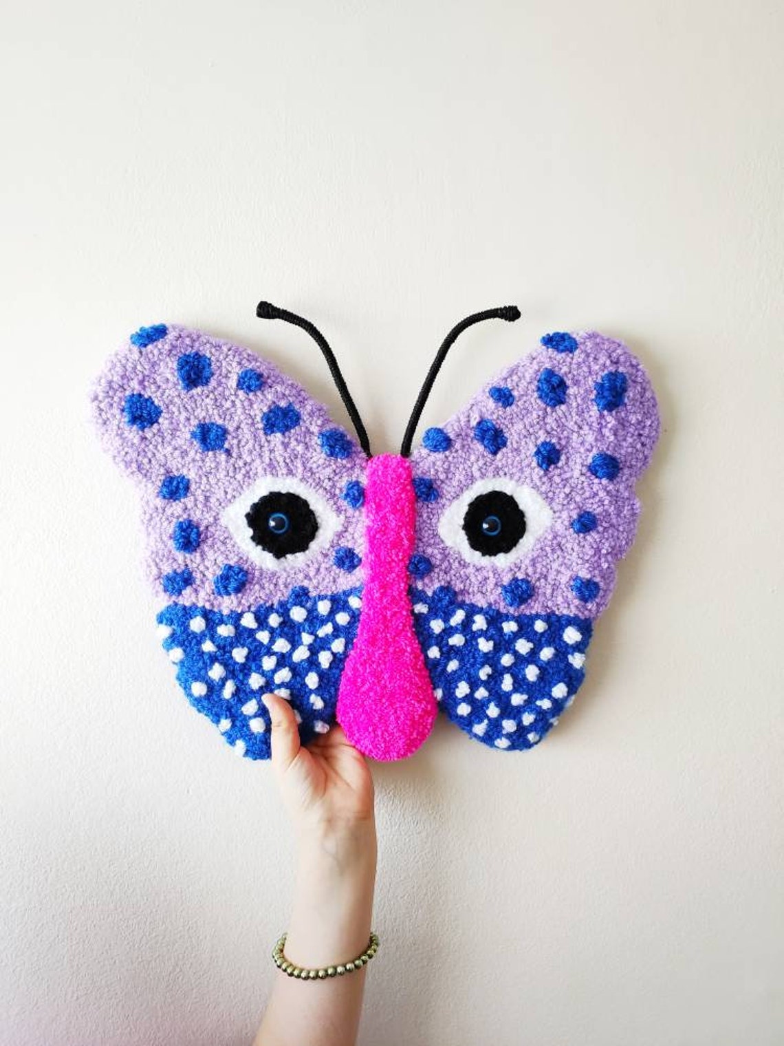 Handmade Butterfly, Punch Needle Butterfly Wall Decor - Etsy