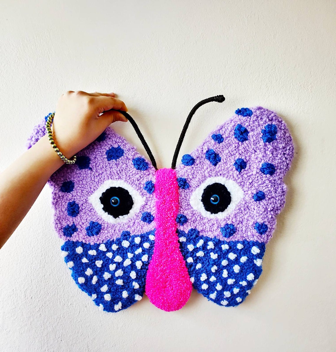 Handmade Butterfly, Punch Needle Butterfly Wall Decor - Etsy