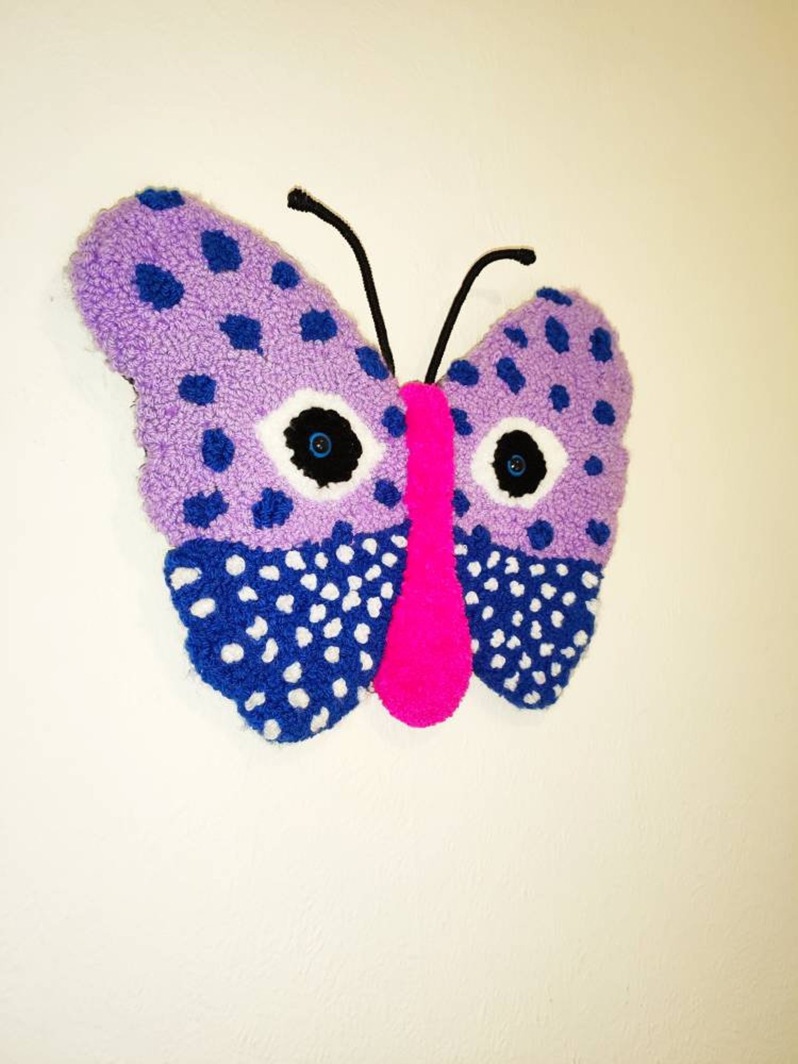 Handmade Butterfly, Punch Needle Butterfly Wall Decor - Etsy