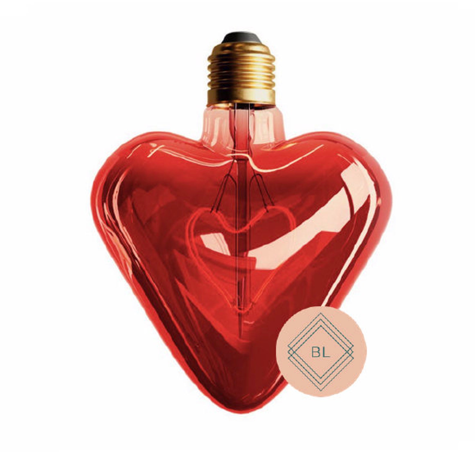 LED Heart Light Bulb - Etsy