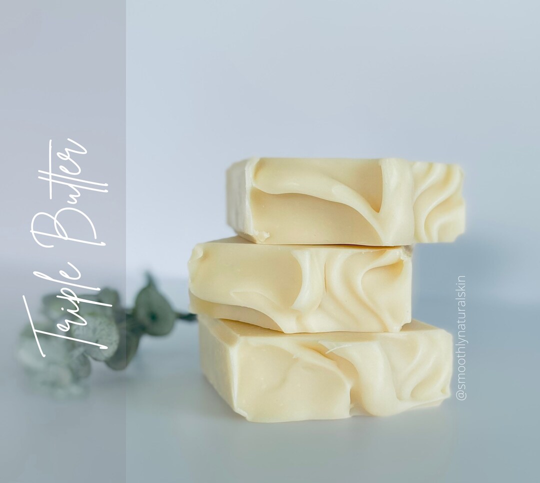 Triple Butter Soap, Mango Butter, Shea Butter, Cocoa Butter, Unscented ...