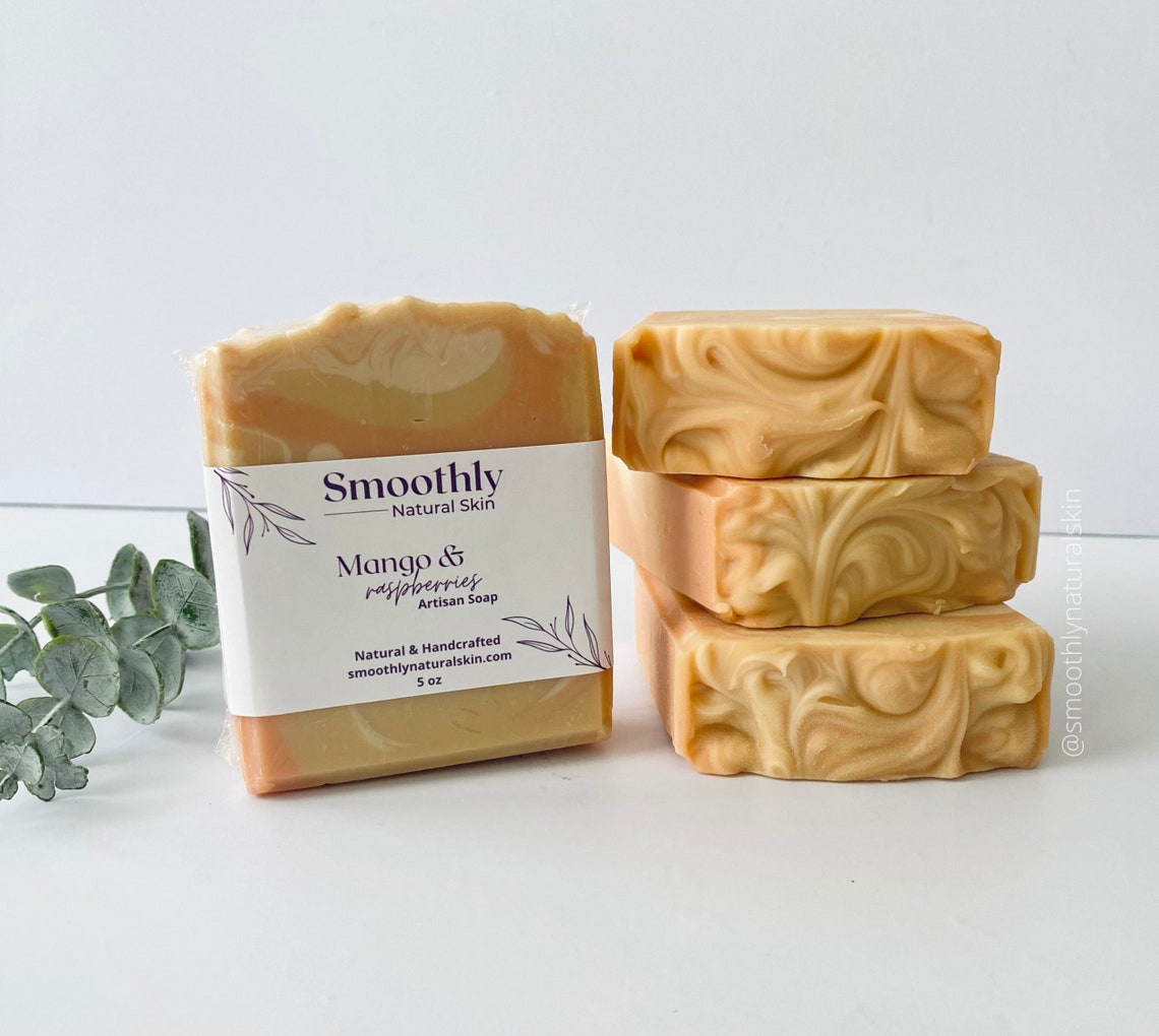Mango Raspberries Soap Bar, Bar Soap, Natural Vegan Soap, Artisan Soap ...