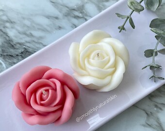 Rose Shaped Candle - Etsy