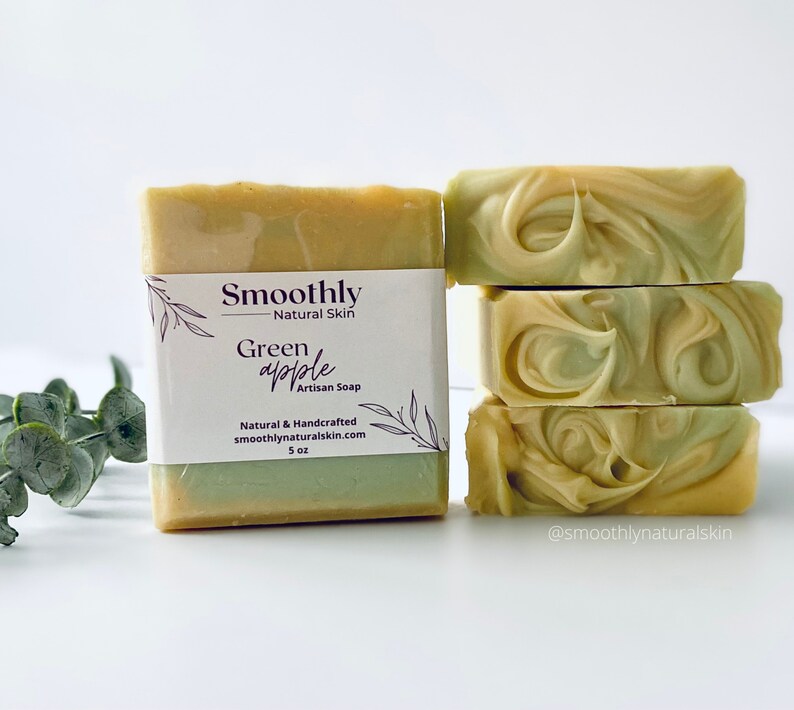 Green Apple Soap Bar Soap Artisan Soap Organic Soap Bar - Etsy UK