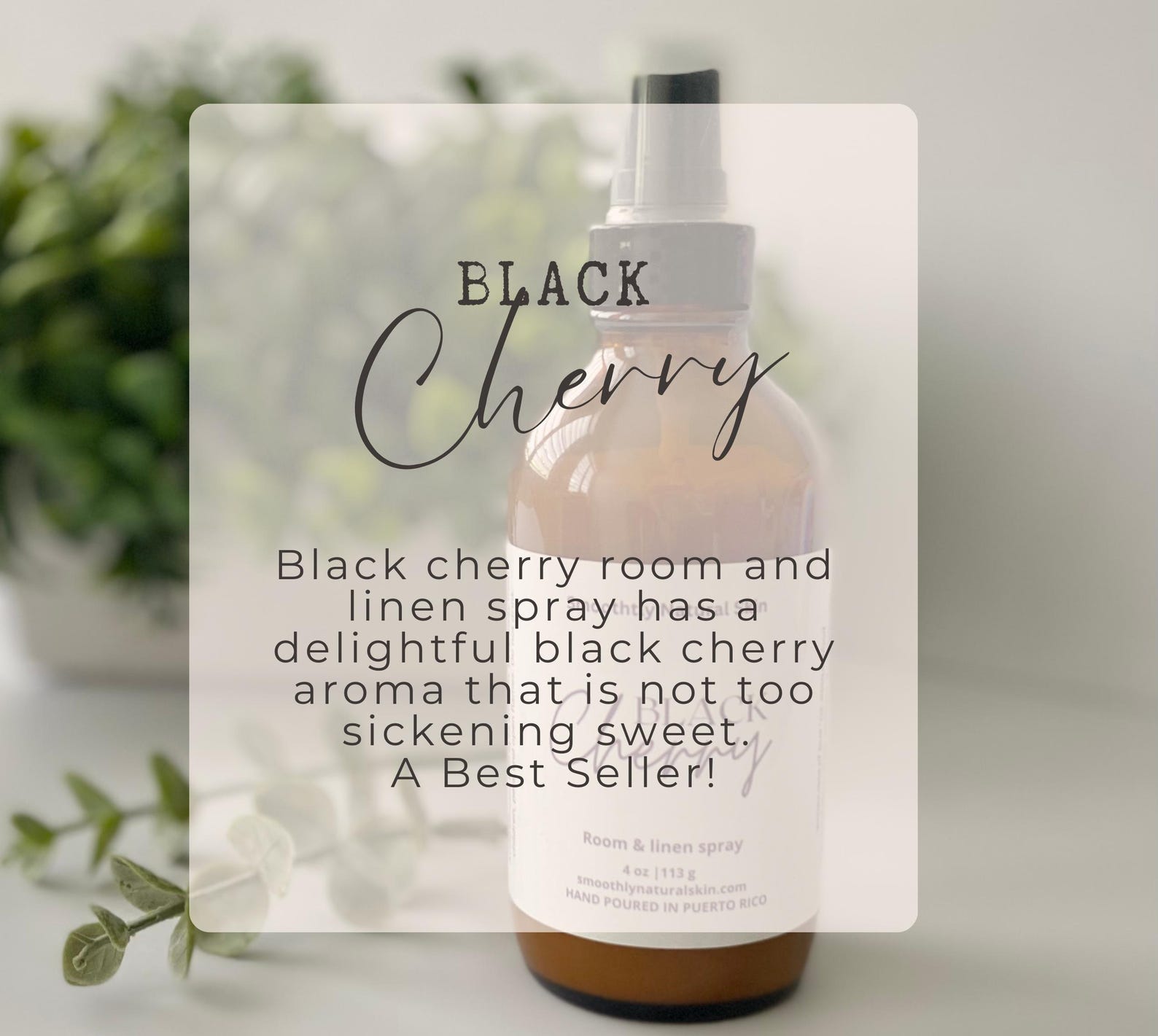 Black Cherry Room and Linen Spray, Freshening Sprays, Room Spray, Linen ...