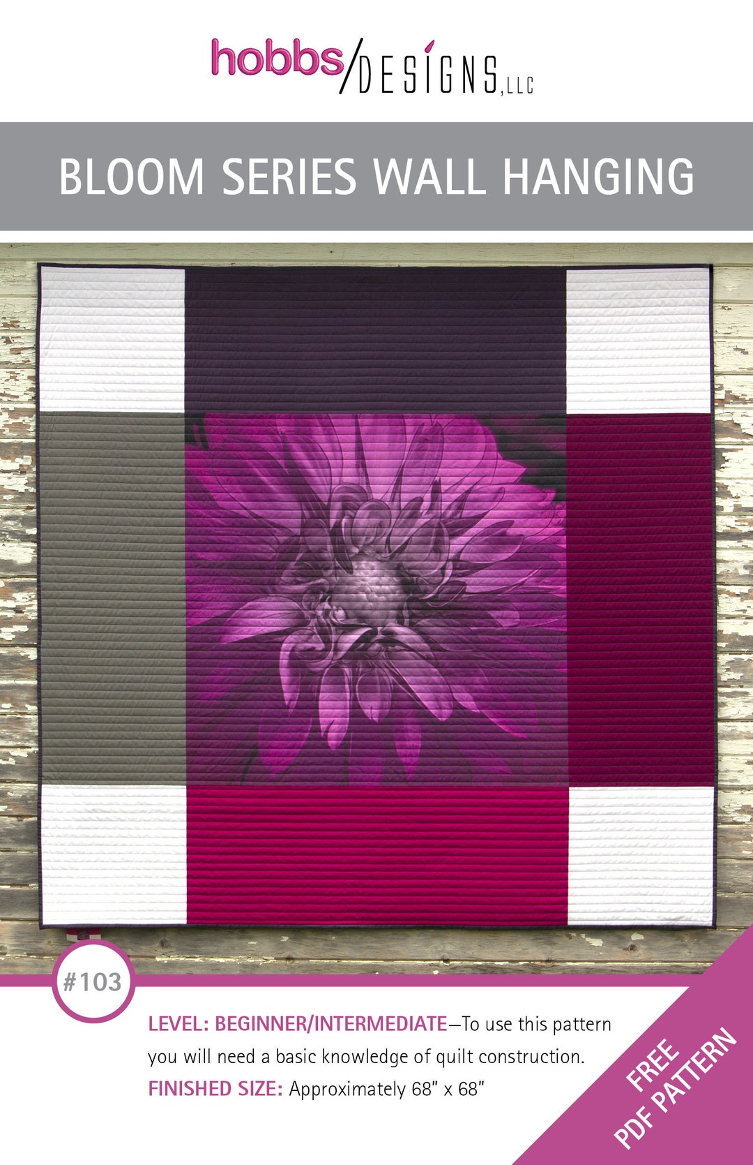 Bloom Series Wall Hanginginstant Download/pdf Quilt Pattern - Etsy