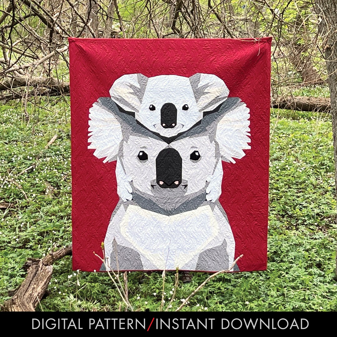 Koala Cuddles—instant Download/pdf Quilt Pattern (hobbs Designs) - Etsy