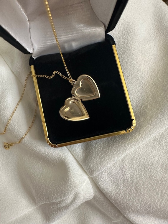 Vintage Locket Necklace Heart Locket Gold Heart Locket Necklace Best Locket for Woman Gold Locket Vintage Necklace With Opal locket Etsy