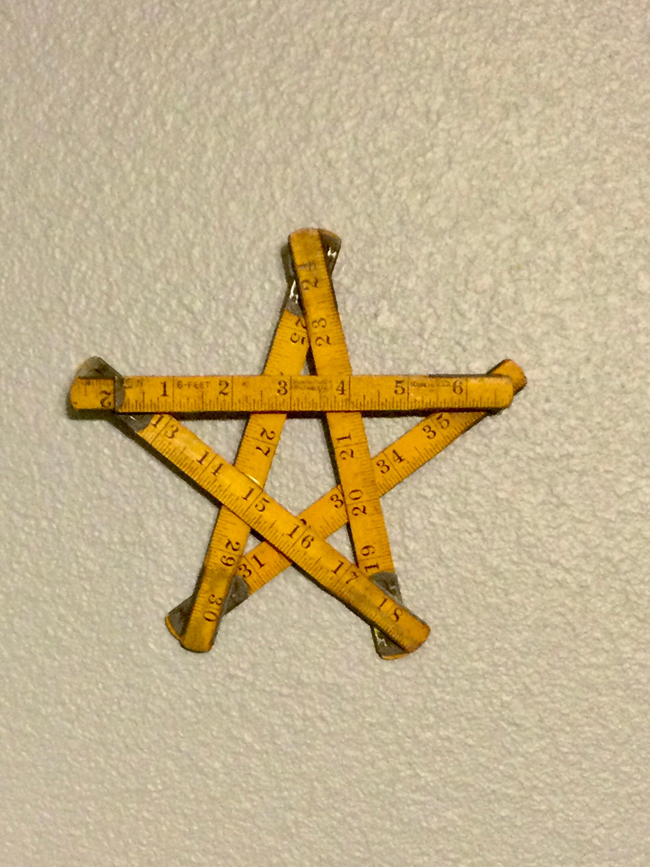Vintage Folding Ruler Star Rustic Star Farmhouse Decoration - Etsy