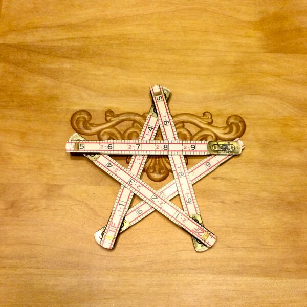 Folding Wood Ruler - Etsy