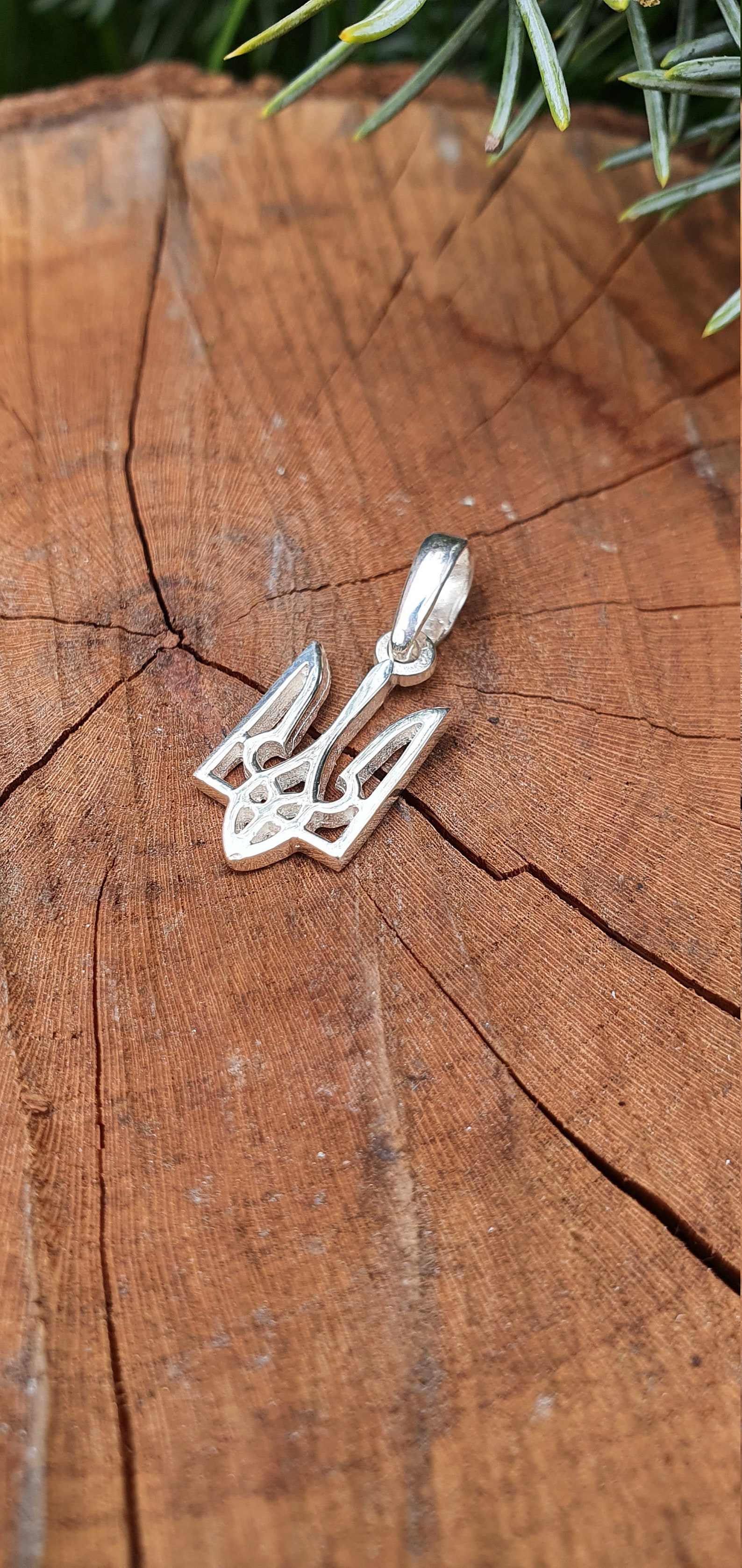 Tryzub Pendant Ukrainian Trident Silver Tryzub Ukraine - Etsy