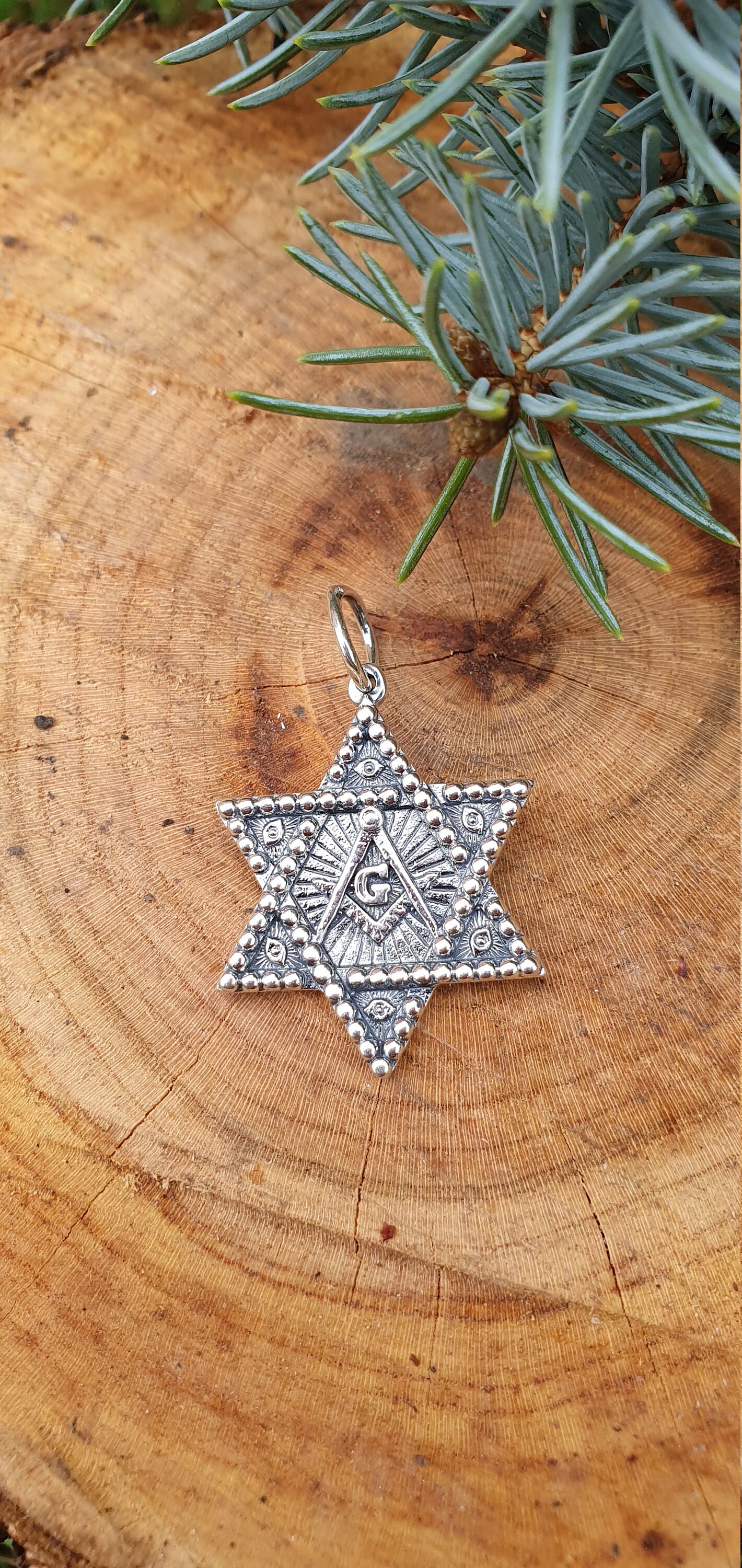 Pendant Symbol Masons Silver Mason Pendant Silver Illuminati | Etsy