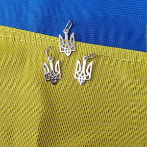 Tryzub Pendant Ukrainian Trident Silver Tryzub Ukraine - Etsy
