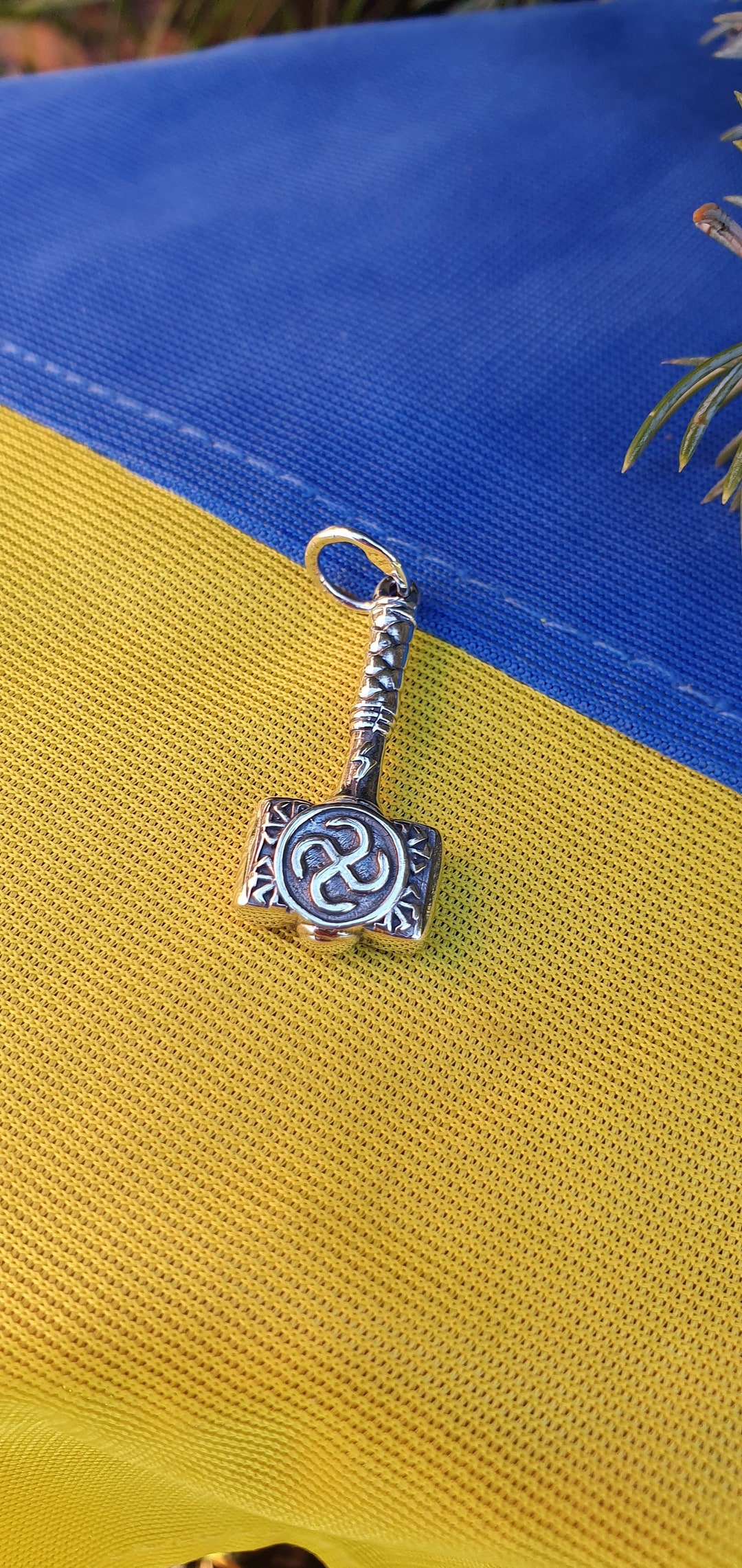 Amulet Thor's Hammer and Yarovik, Thors Hammer Pendant, Mjolnir Thors ...