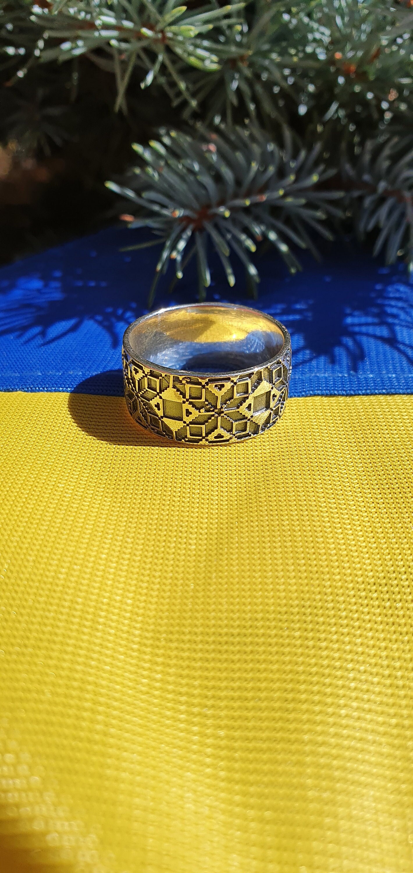 Silver Vyshyvanka Ring Vishivanka Ring Ukrain Ring With - Etsy