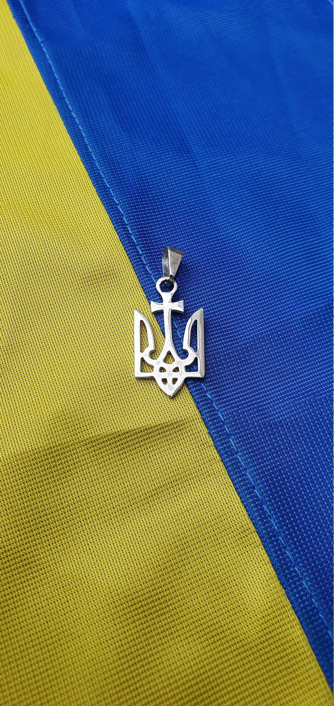 Emblem of Ukraine With Swords Tryzub Pendant Ukrainian - Etsy