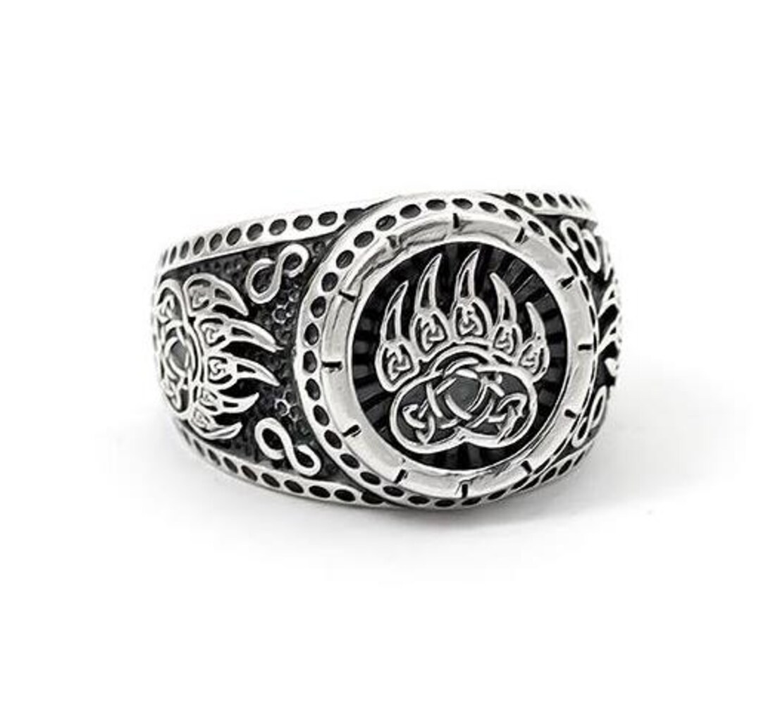 Veles Ring, Veles Slavic Ring, Viking Ring, Slavic Symbol, Velez's Paw ...