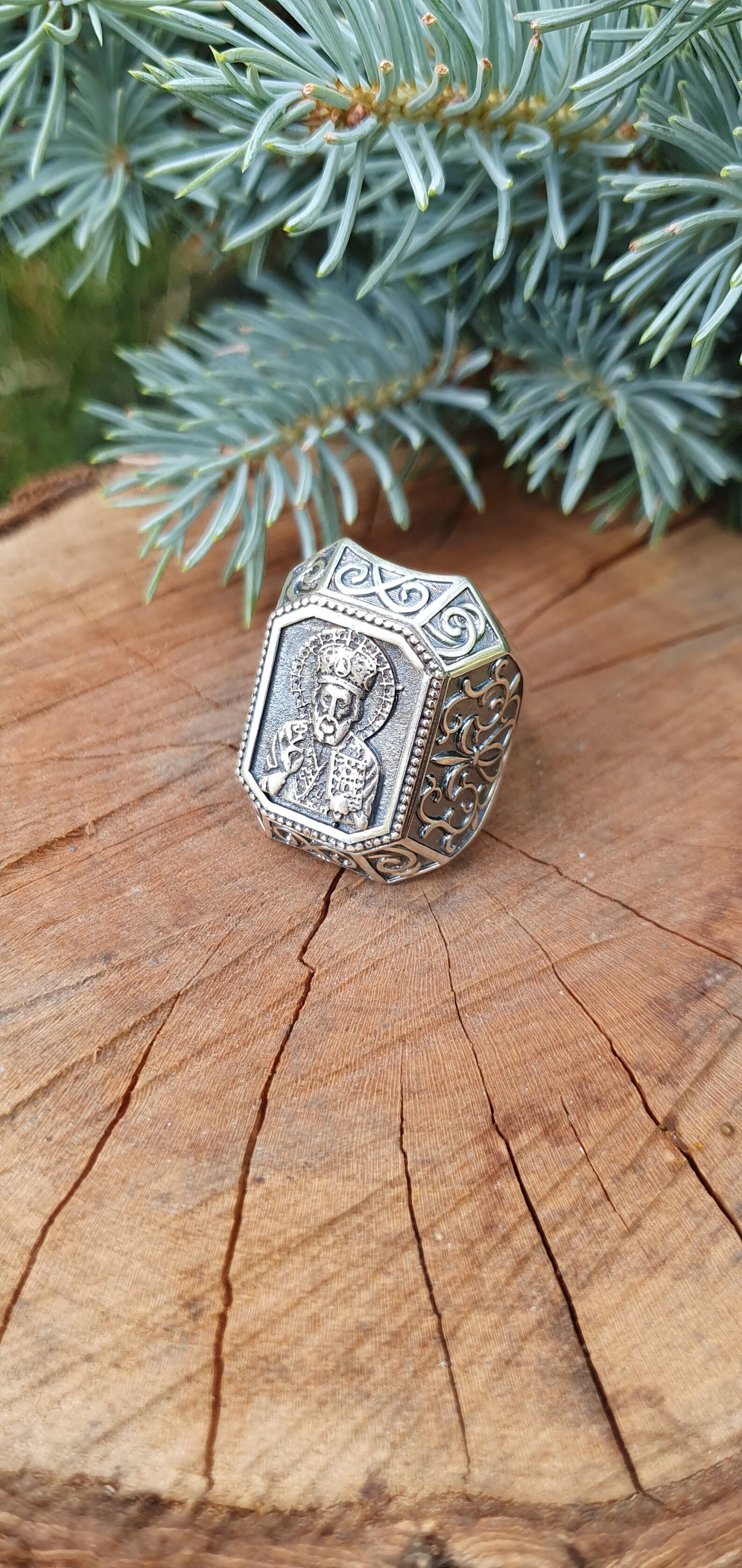 Ring Nicholas the Wonderworker Silver Saint's Ring Ring - Etsy