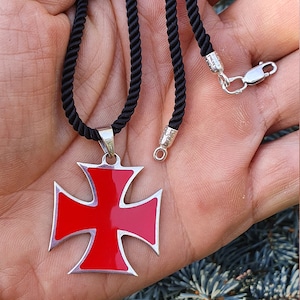 Maltese Cross Maltese Cross With Enamel Maltese Cross - Etsy